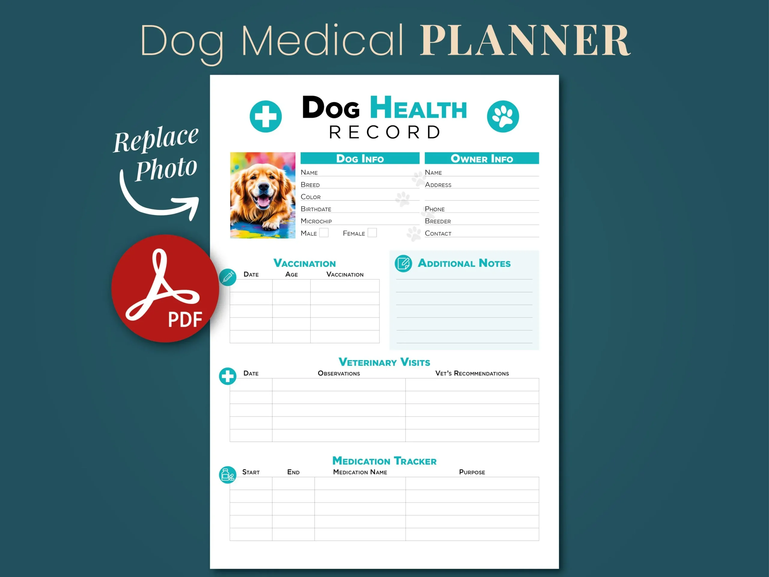 Complete Medical Record Checklist for an Adult Pet